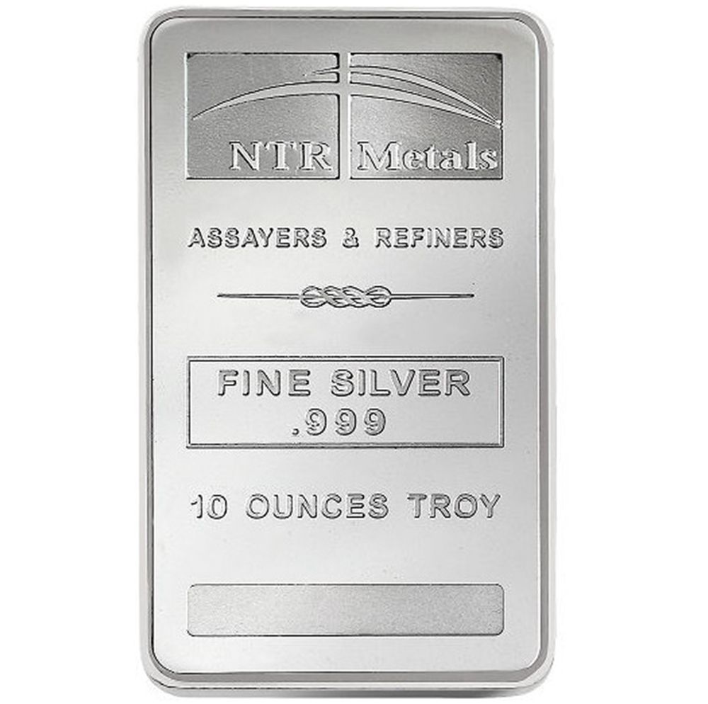 10oz NTR Silver Minted Bar - MyGold