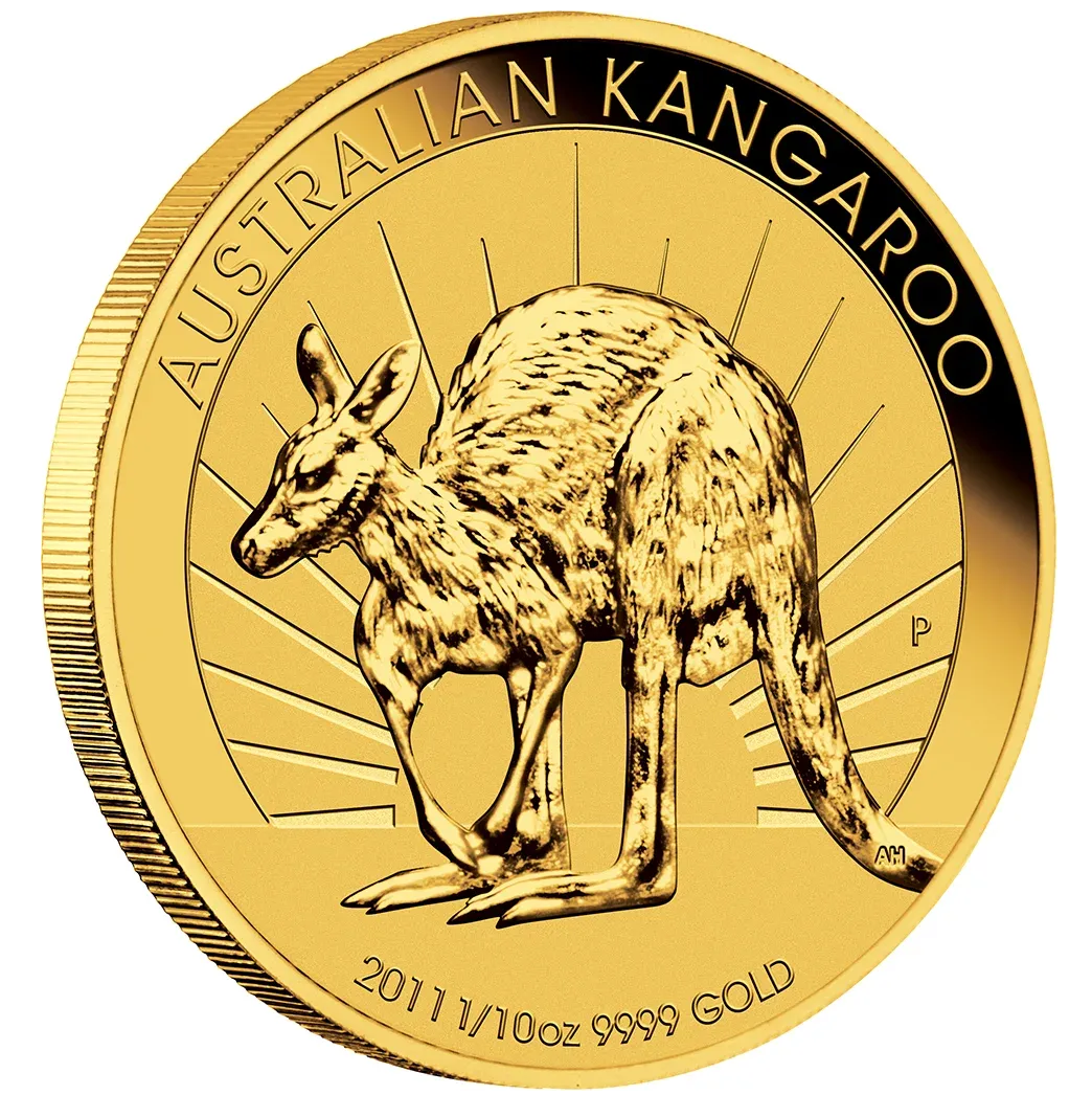 1/10oz Perth Mint Gold Kangaroo (2011) - MyGold