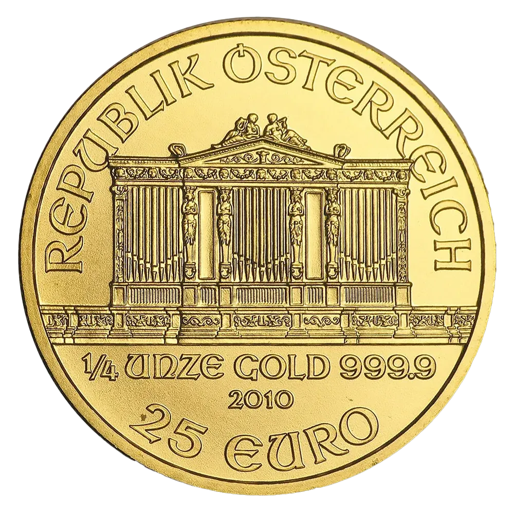 1/4oz Gold Austrian Vienna Philharmonic Coin (2010) - MyGold