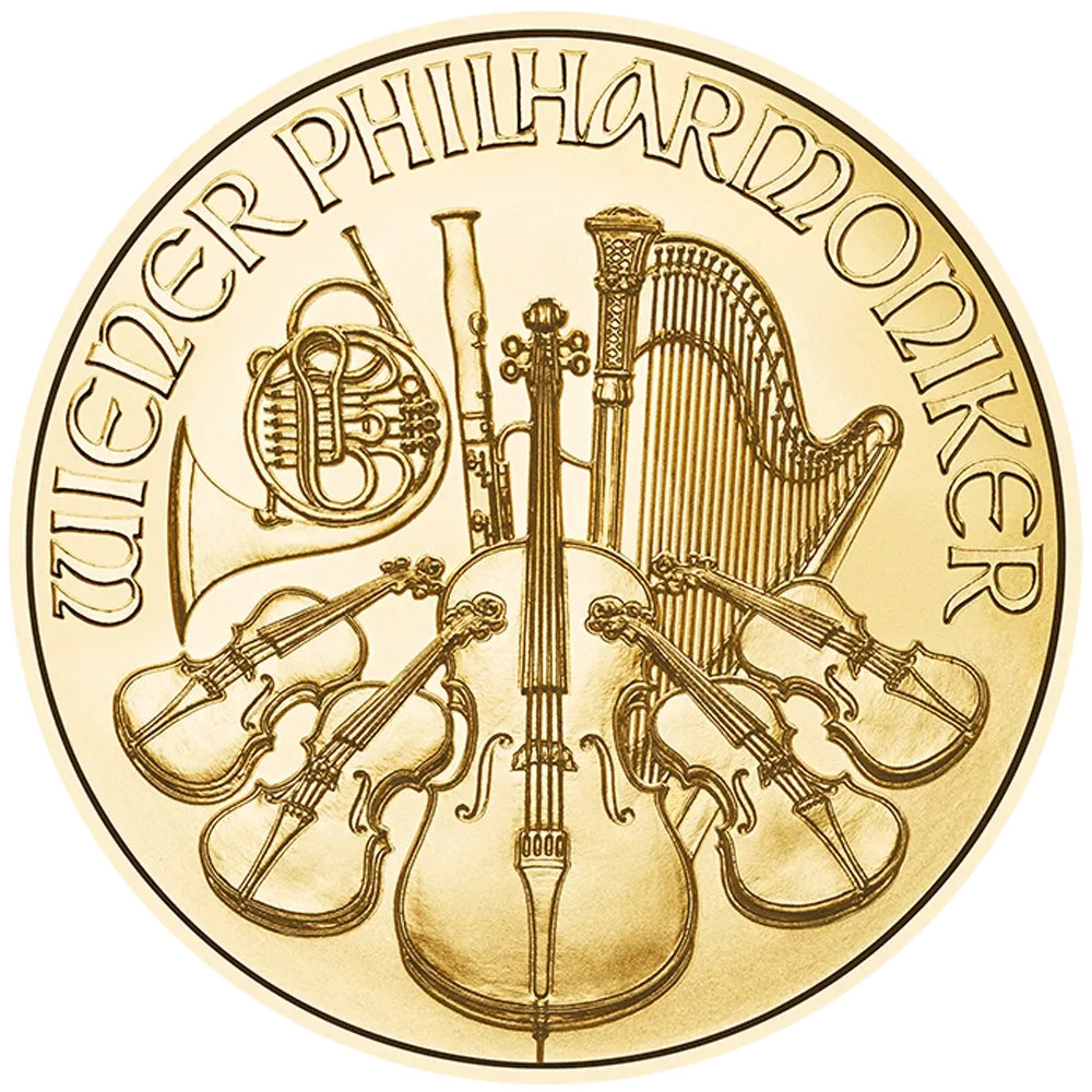 1/10oz Gold Austrian Vienna Philharmonic Coin (2025) - MyGold