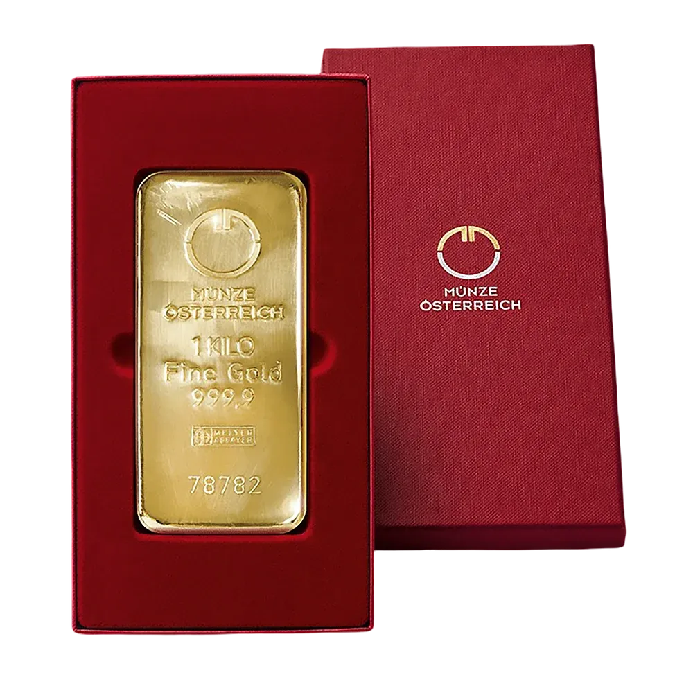 1kg Austrian Mint Gold Cast Bar - MyGold