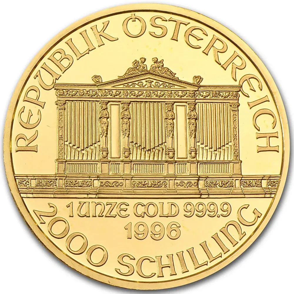 1oz Gold Austrian Vienna Philharmonic Coin (1996) - MyGold