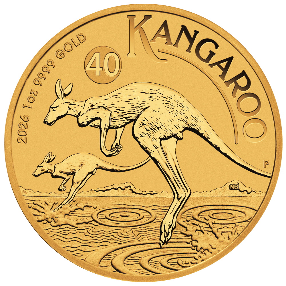 1oz Perth Mint Gold Kangaroo (2026) - MyGold