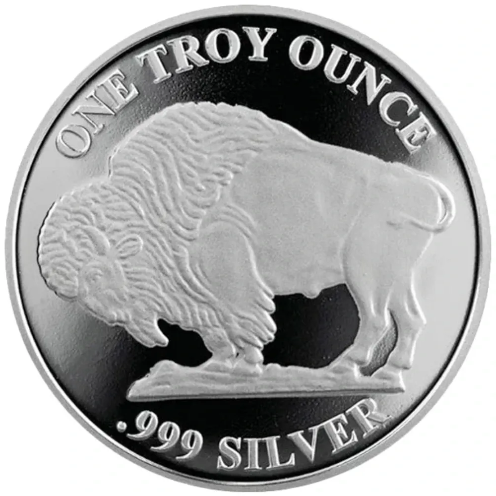 1oz Silver Asahi Refining Buffalo Round – Buy Online NZ | MyGold