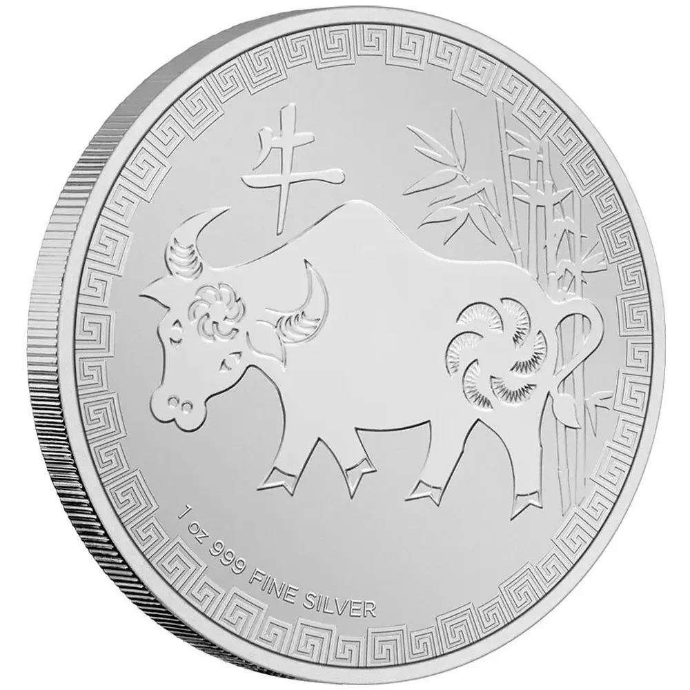 1oz Silver Bullion Coin Year of the Ox Niue (2021) - MyGold