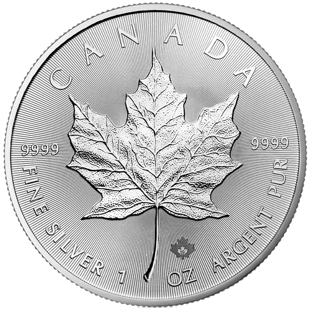 1oz Silver Canadian Maple Leaf (2019) - MyGold