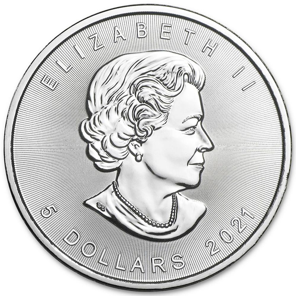 1oz Silver Canadian Maple Leaf Coin (2021) - MyGold