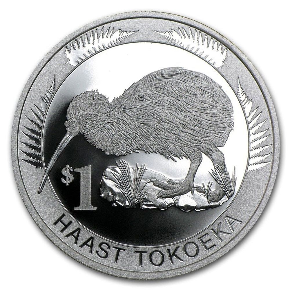 2008 1oz Silver NZ The Haast Tokoeka Kiwi Proof Coin - MyGold
