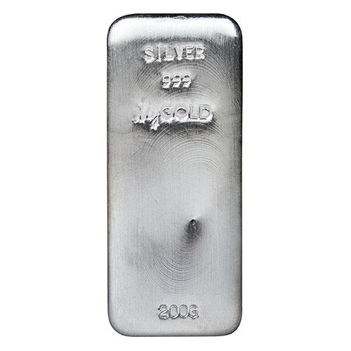 200g Silver Cast Bar - MyGold