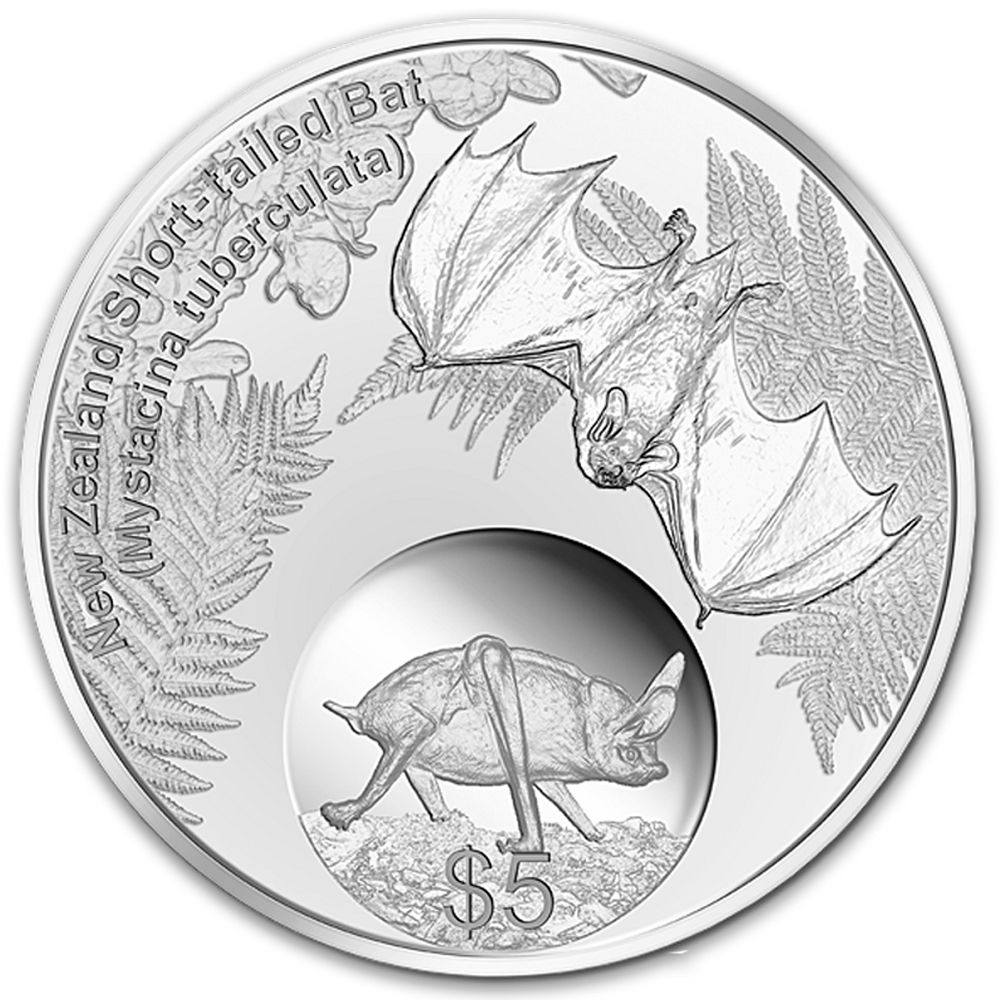 2013 New Zealand 1 oz .9999 Silver Short Tailed-Bat Proof Coin - MyGold
