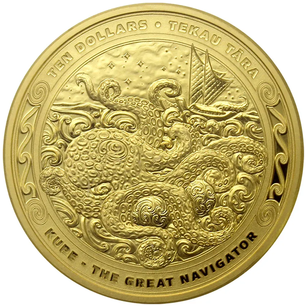2019 New Zealand Kupe - Large Navigator Gold Coin Set Proof - MyGold