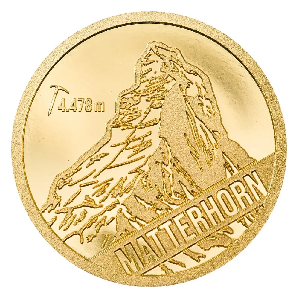2022 0.5 g Cook Islands Gold Matterhorn $5 Mint State Proof Coin - MyGold
