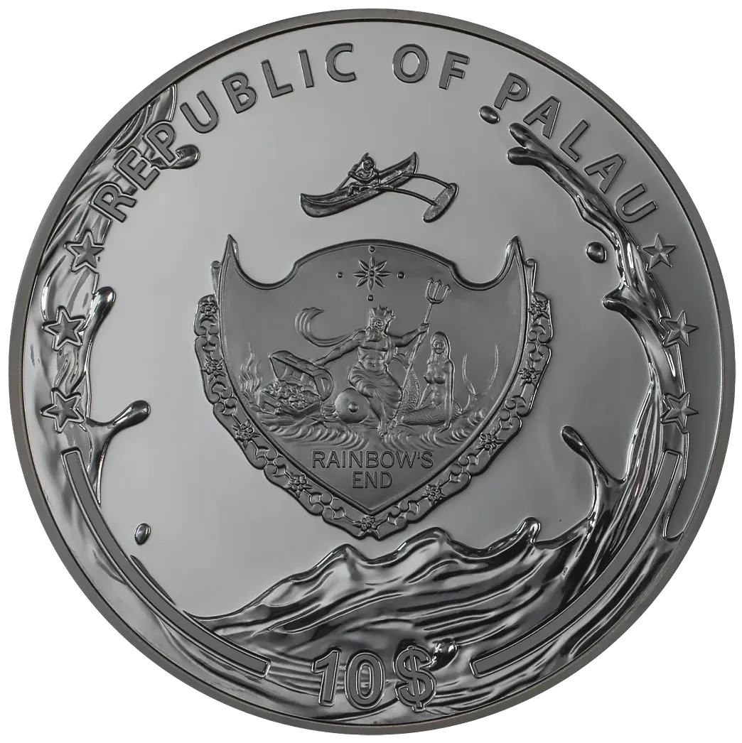 2024 $10 Palau 2 oz .9999 Silver Goddess Of Water Coin - CIT Coin ...