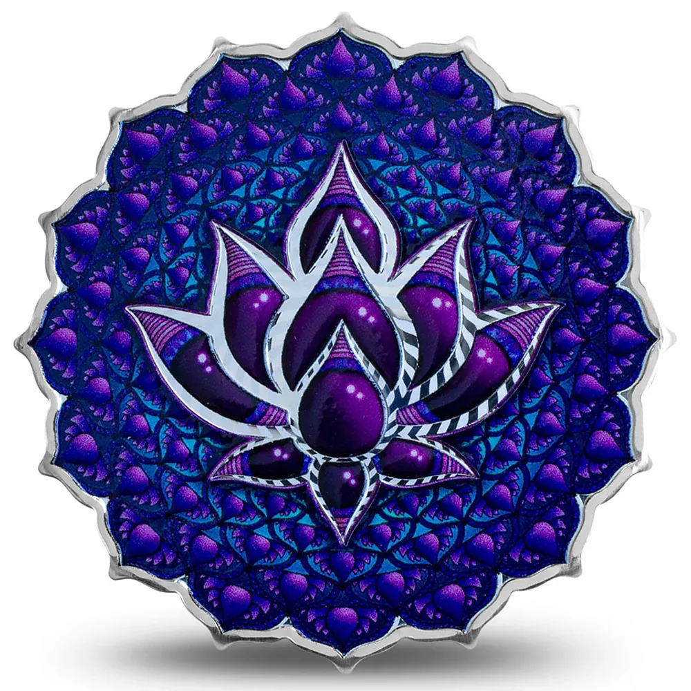 2024 2oz Phil Lewis Lotus of the 7th Chakra Silver Proof Coin - MyGold