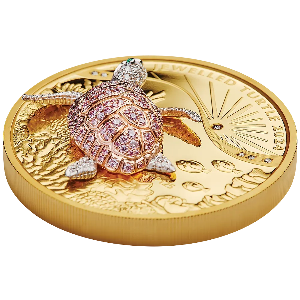 2024 Australia 10oz The Jewelled Turtle Gold Proof Coin - Perth Mint ...
