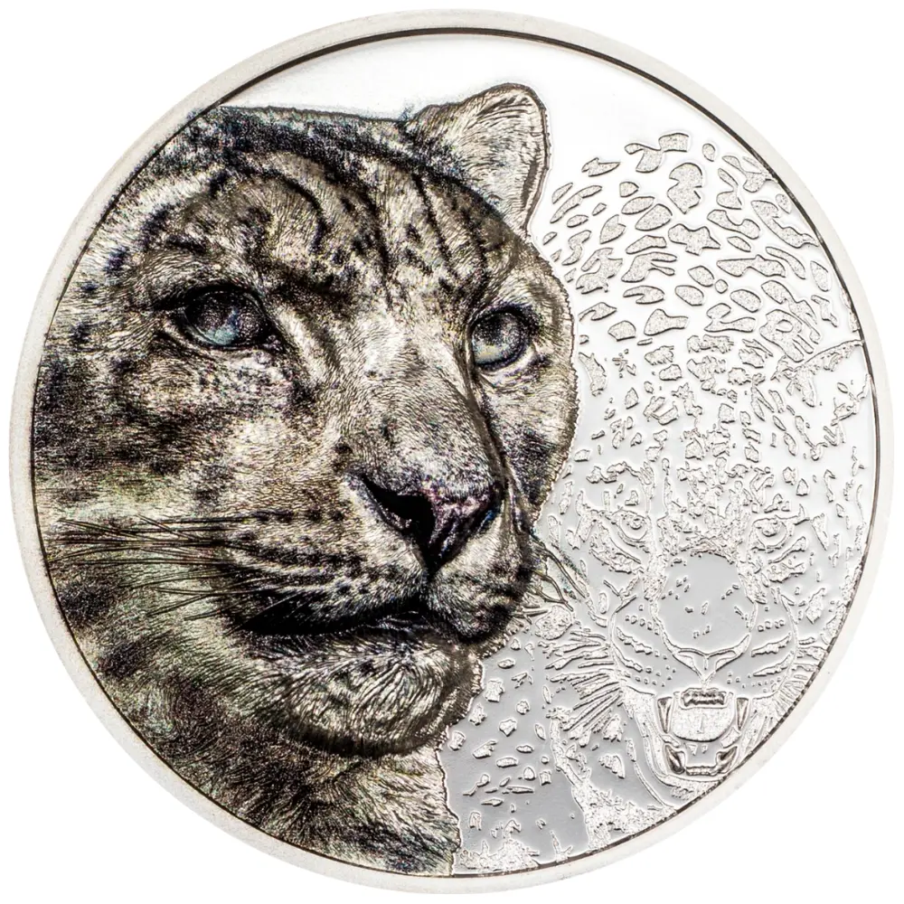 2024 Mongolia 1 oz Silver Wild Mongolia The Snow Leopard Proof Coin - MyGold