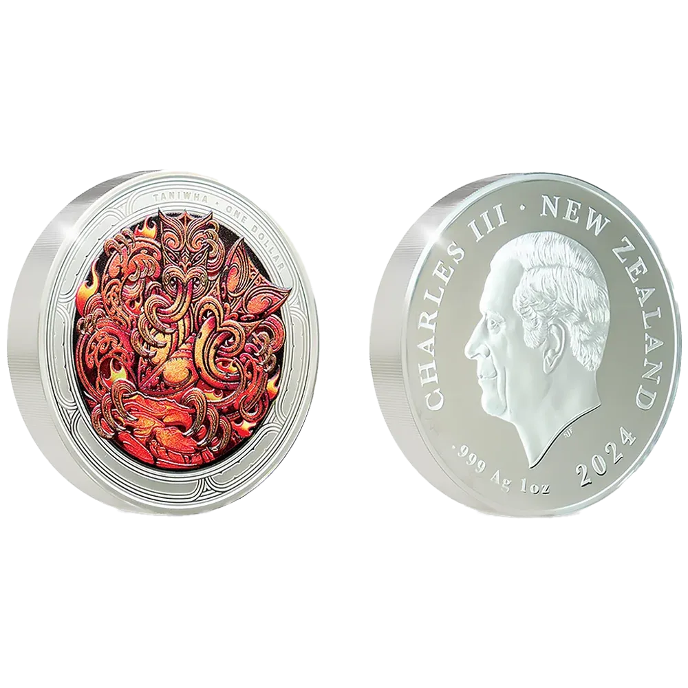 2024 New Zealand .999 1 oz Silver Cave Taniwha Proof Coin - MyGold