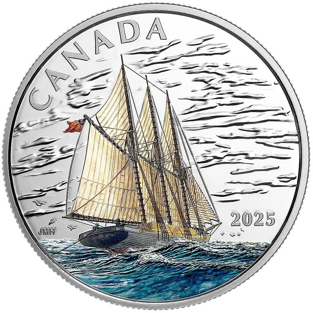 2025 Canada $15 .9999 Silver Tall Ships Three-Masted Schooner Coin - MyGold