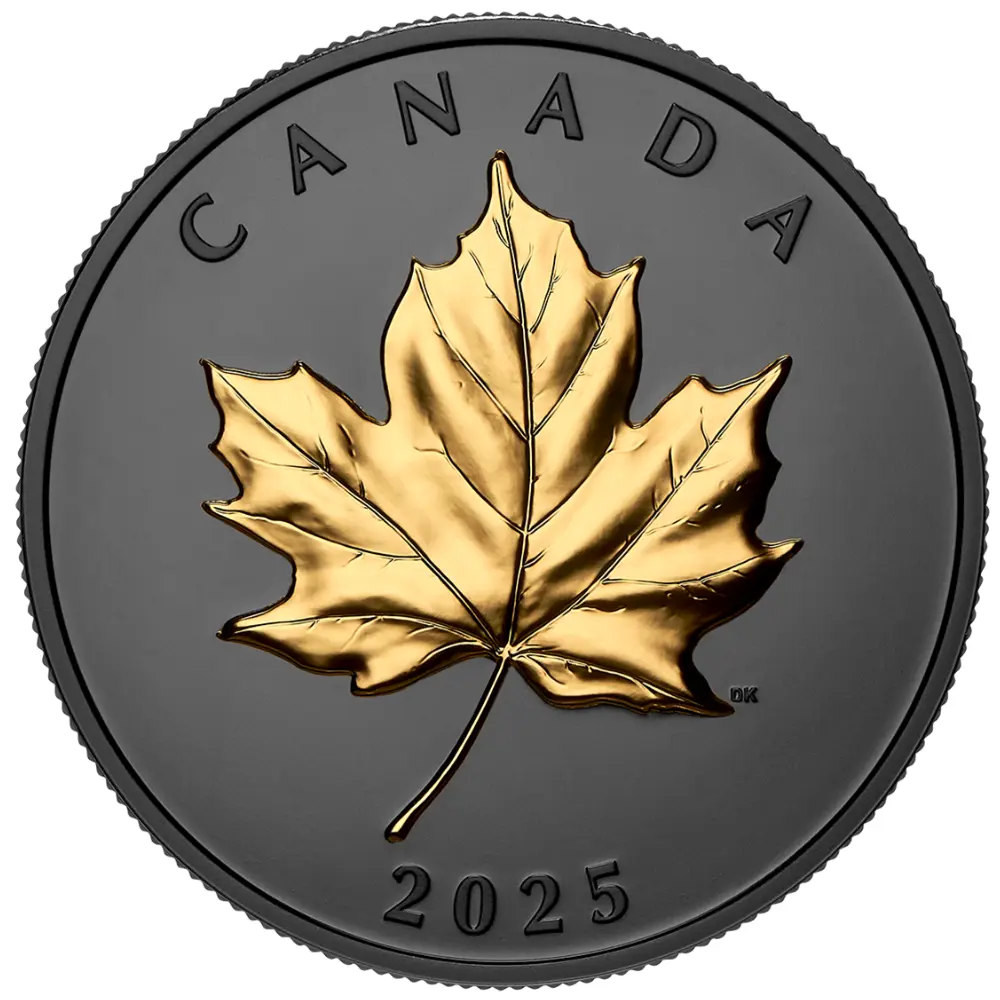 2025 Canada 1 oz Pure Silver Gilded Elegant Maple Proof Coin - MyGold
