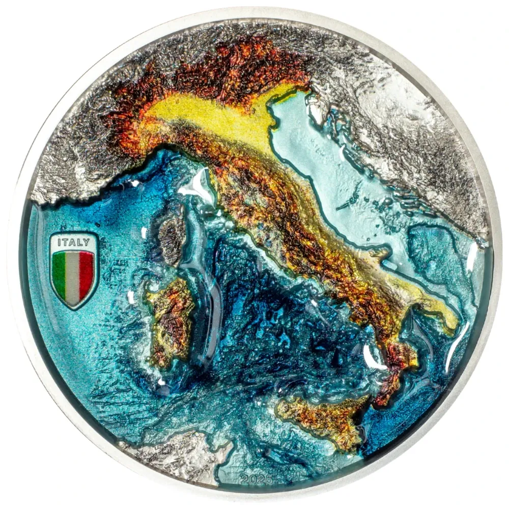 2025 Cook Islands 2 oz Silver the Repubblica Italiana Proof Coin – Buy ...