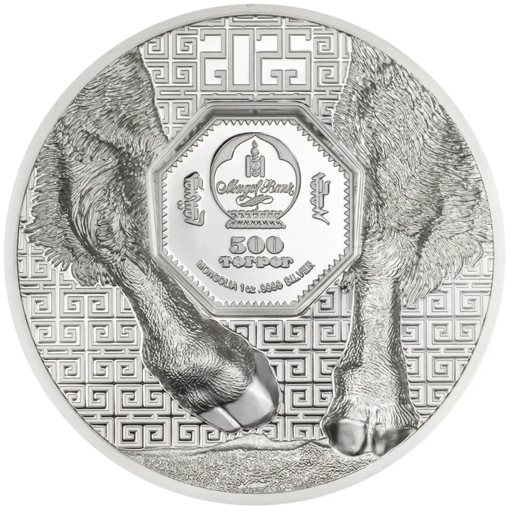 2025 Mongolia 1 oz Silver Wild Mongolia Bison Proof Coin - CIT - MyGold