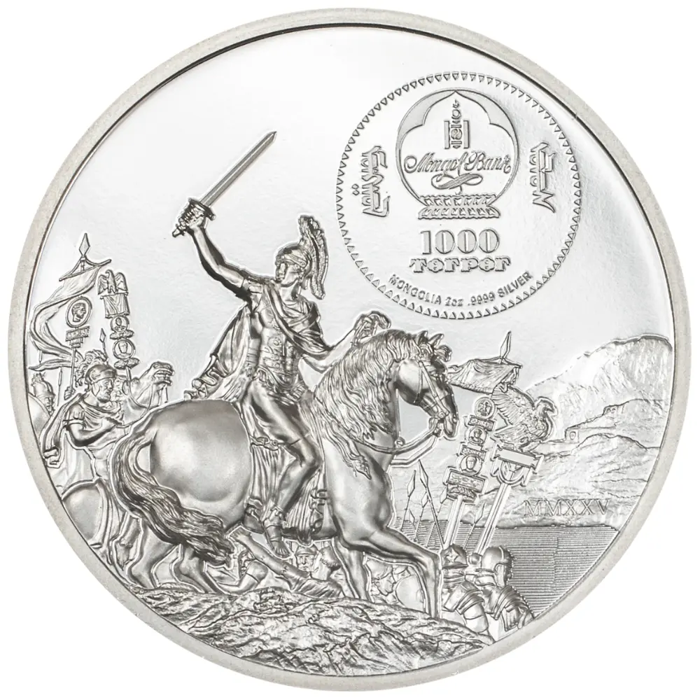 2025 Mongolia 2 oz Silver Enemies in History – Caesar vs. Brutus Proof ...