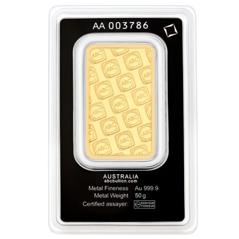 50g ABC Gold Minted Tablet - MyGold