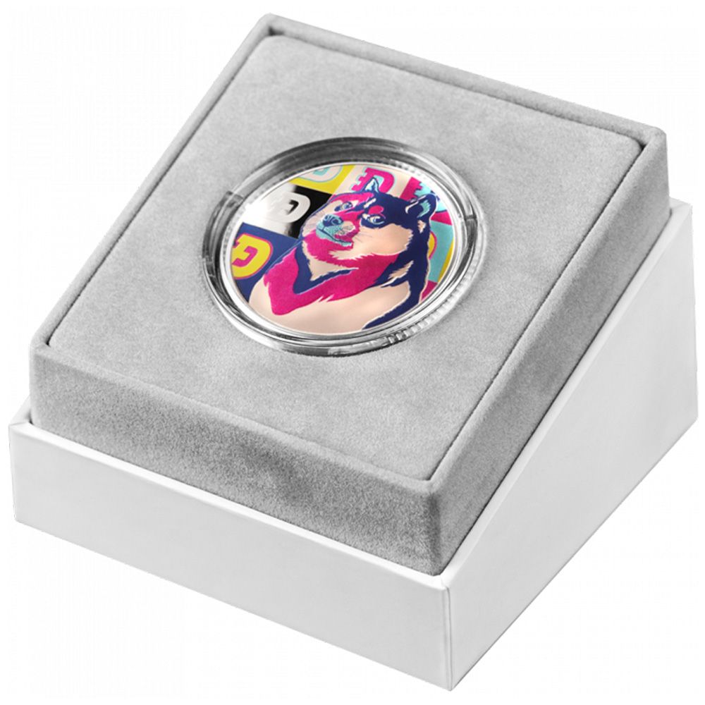 2022 United Crypto States 1 oz Silver Dogecoin Proof-like Coin - MyGold