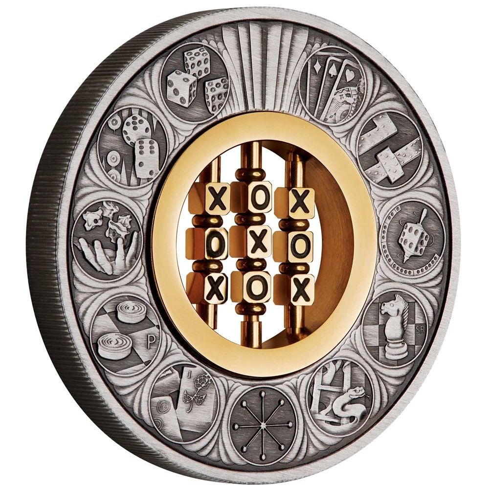 2022 2oz Perth Mint Silver Antiqued Coin - Games Through the Ages - MyGold