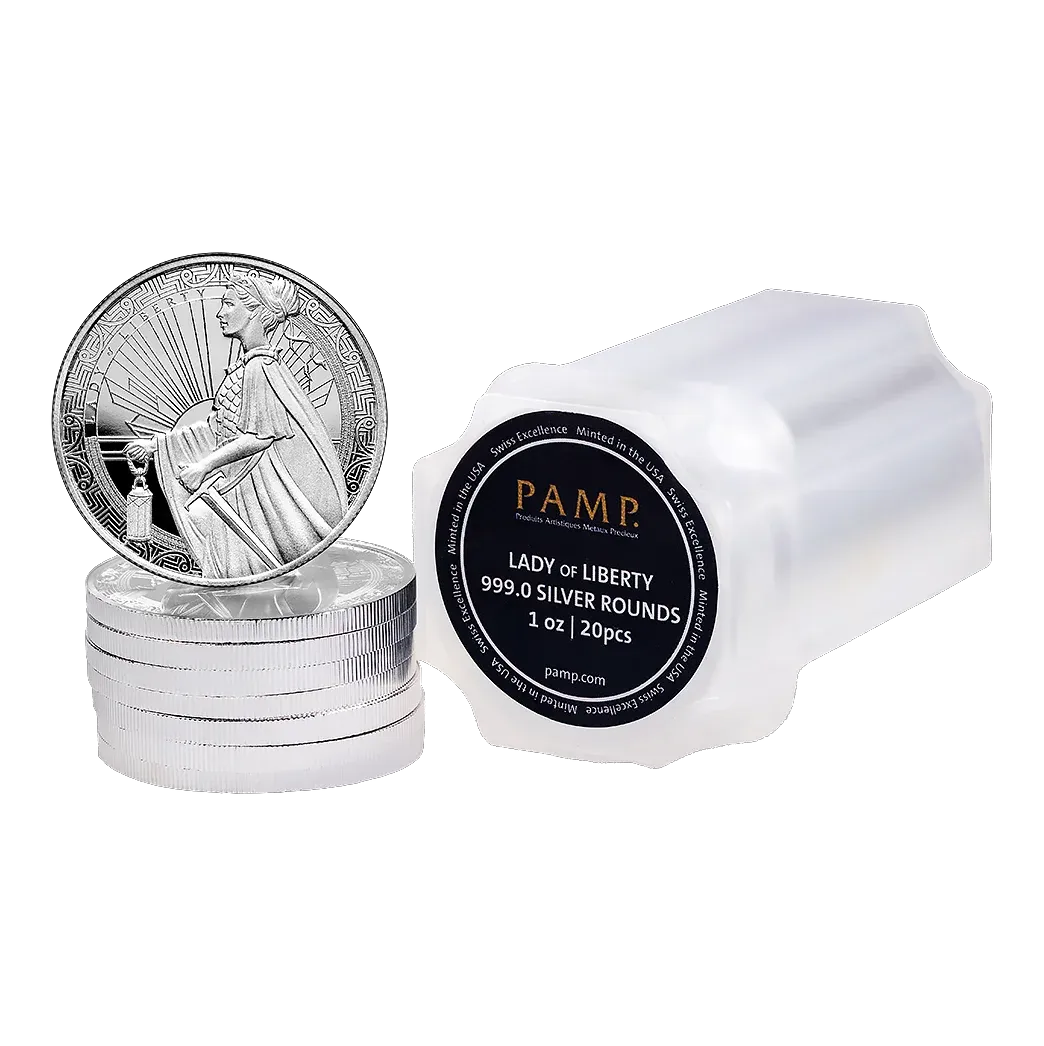 PAMP .999 Pure 1oz Silver Lady of Liberty Round - MyGold
