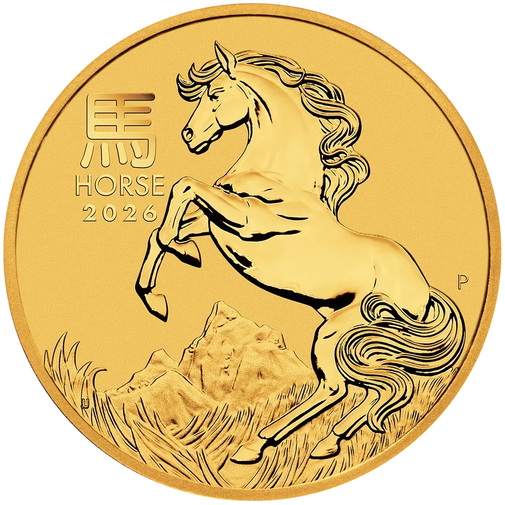 1/2oz Perth Mint Gold Lunar 2026 Year of the Horse Coin - MyGold